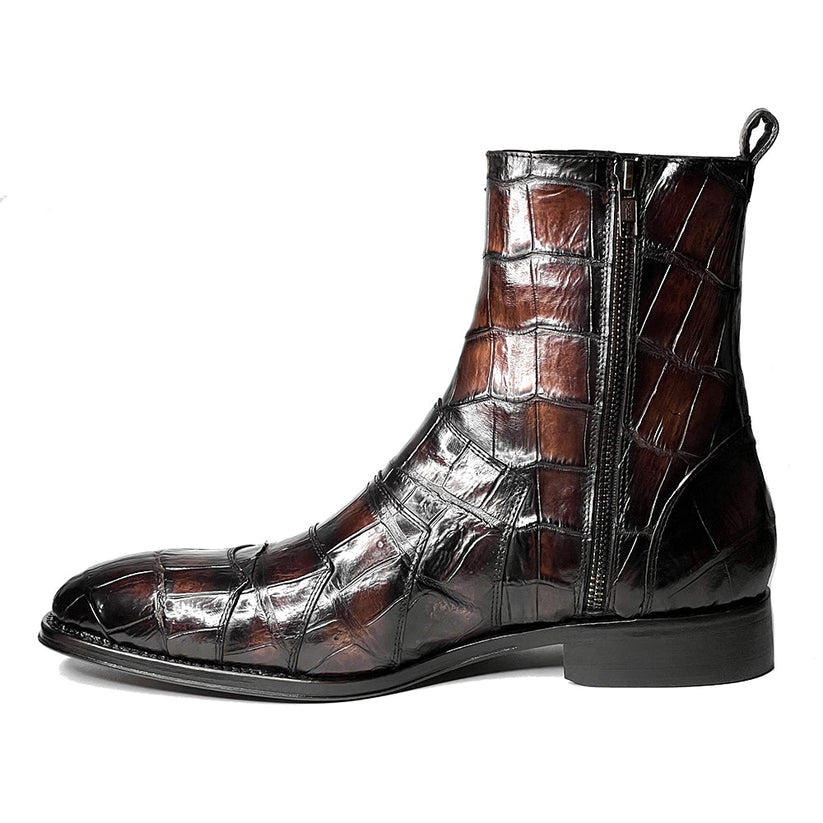 BROWN CROCO EDWARD – BLACK LINE